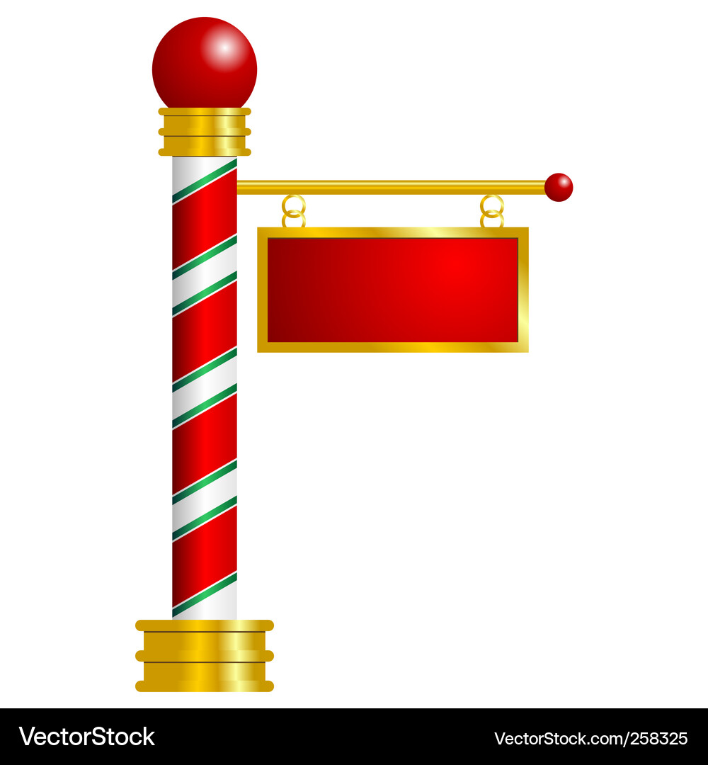 North Pole sign Royalty Free Vector Image - VectorStock
