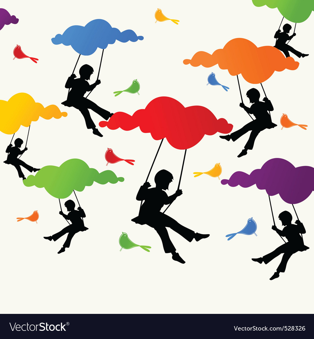 Swing Royalty Free Vector Image - VectorStock