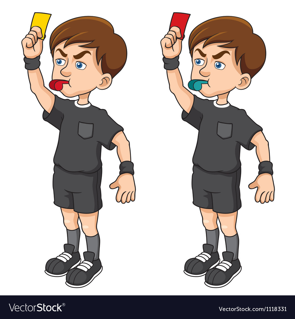 Soccer referee Royalty Free Vector Image - VectorStock