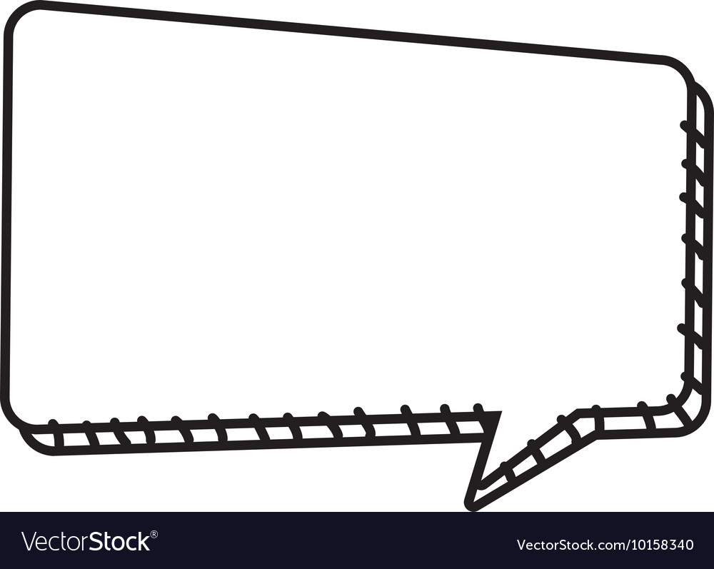 Bubble message communication icon graphic Vector Image