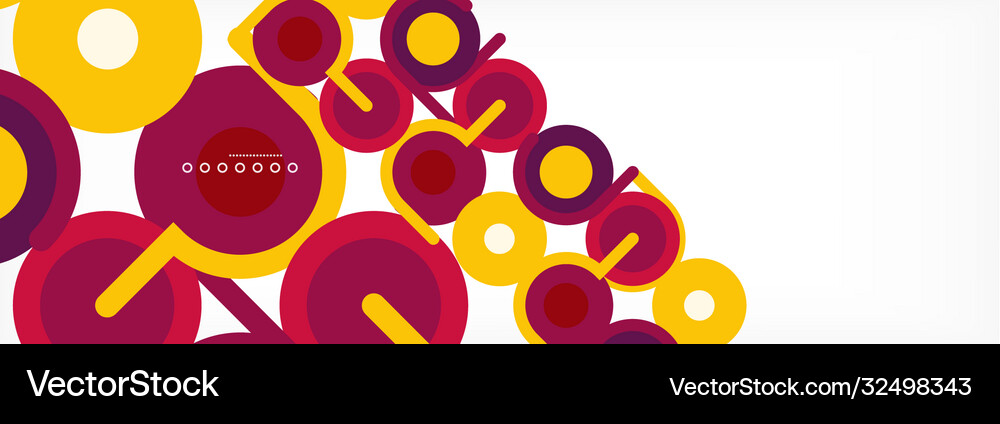 Circles and lines abstract background for covers Vector Image