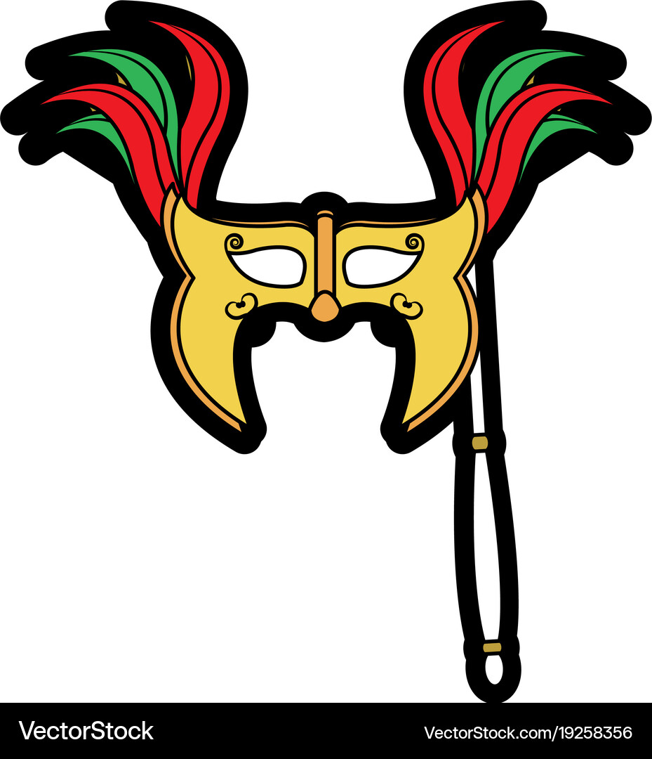 Isolated mask design Royalty Free Vector Image