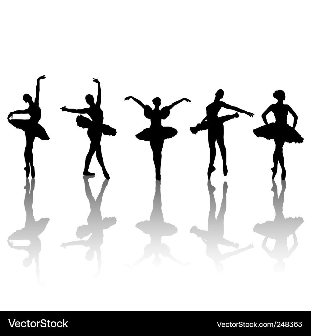 Ballet dancers Royalty Free Vector Image - VectorStock