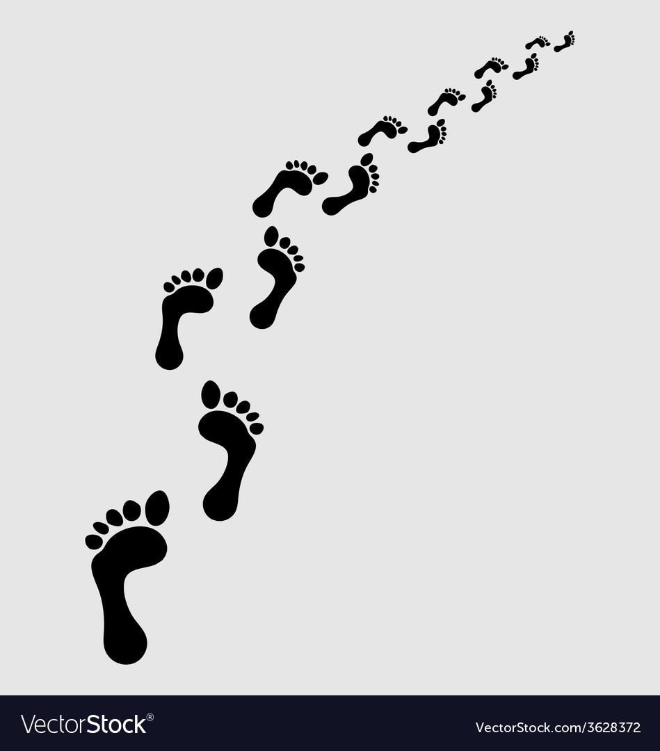 Footsteps Royalty Free Vector Image - VectorStock