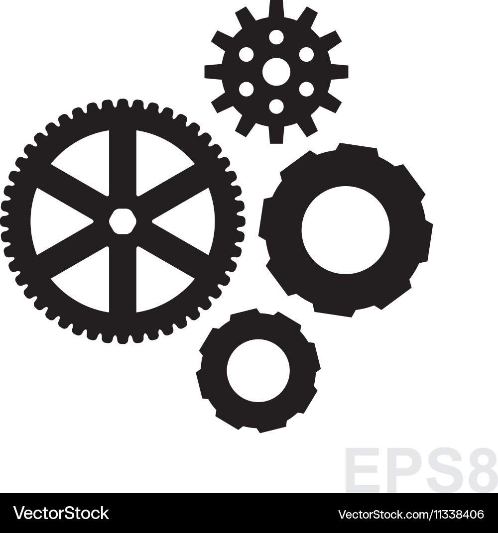 Gear or cog icon Royalty Free Vector Image - VectorStock