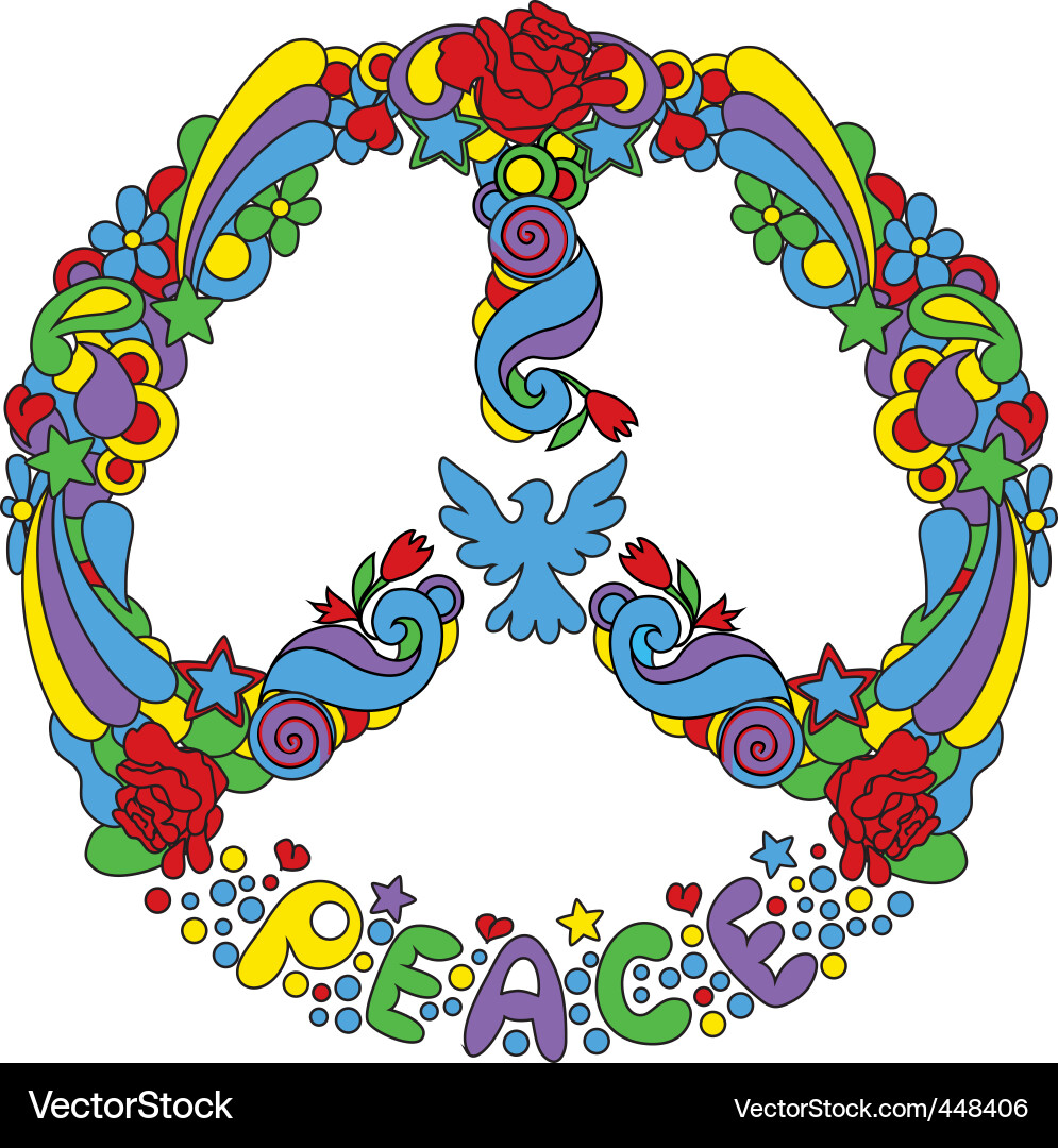 Peace symbol Royalty Free Vector Image - VectorStock