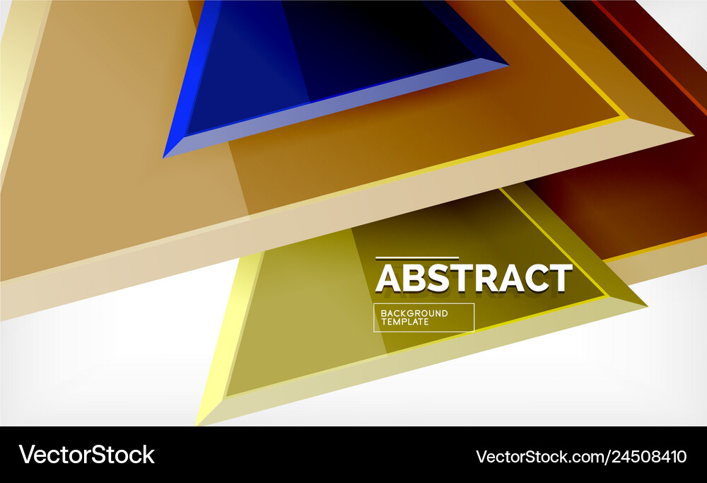 Tech futuristic geometric 3d shapes minimal Vector Image