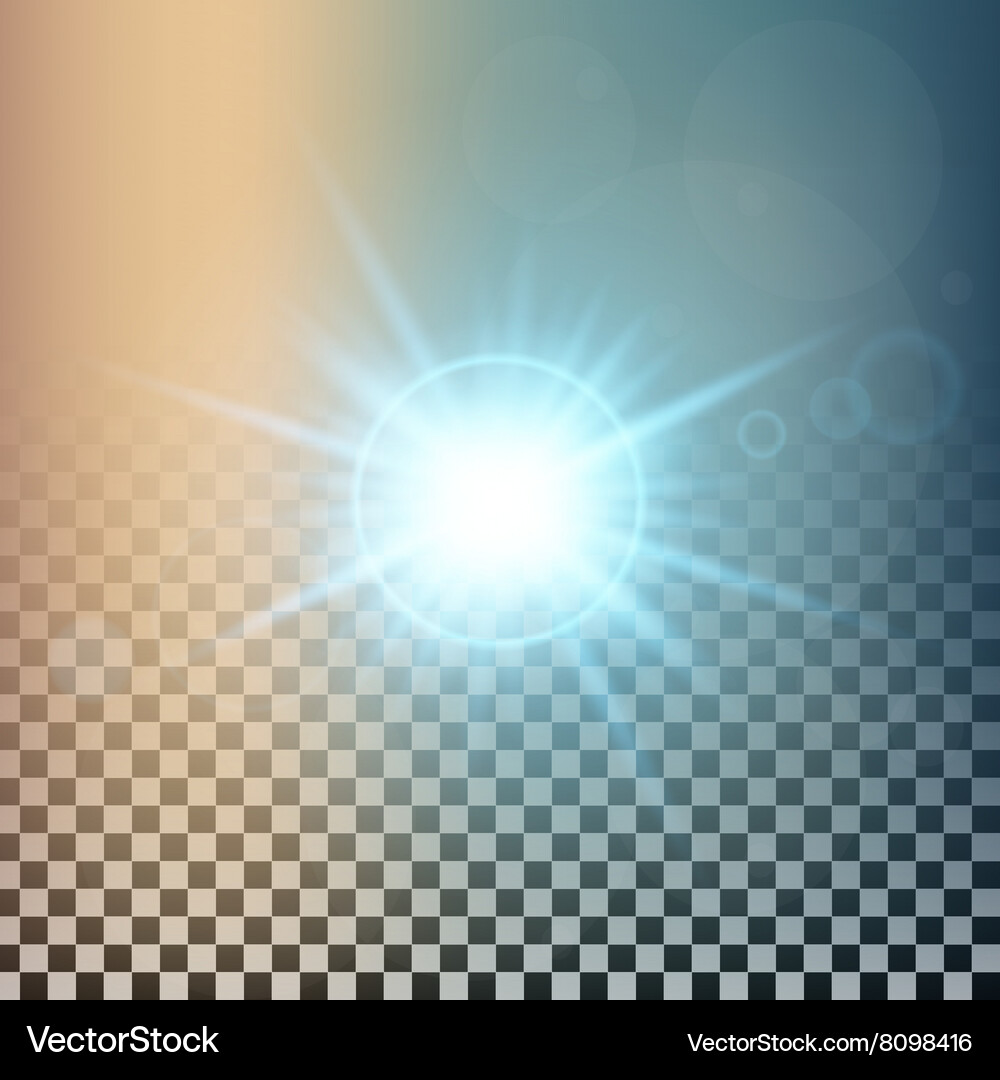 Creative concept set of glow light effect Vector Image