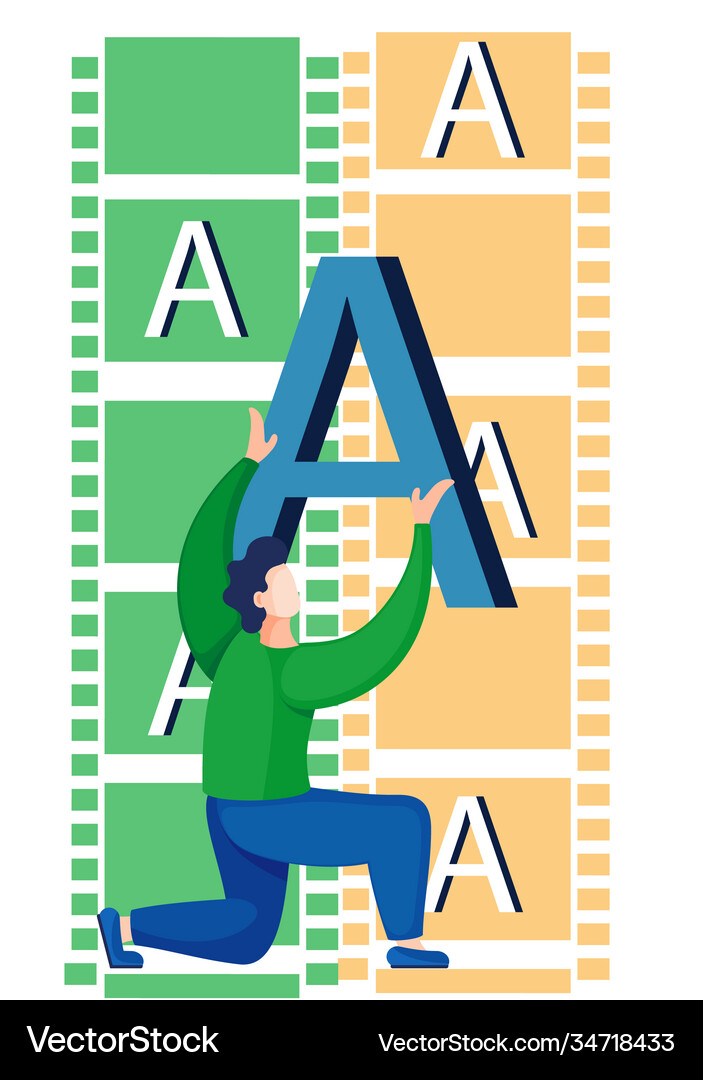 Online university class video tutorial exam Vector Image