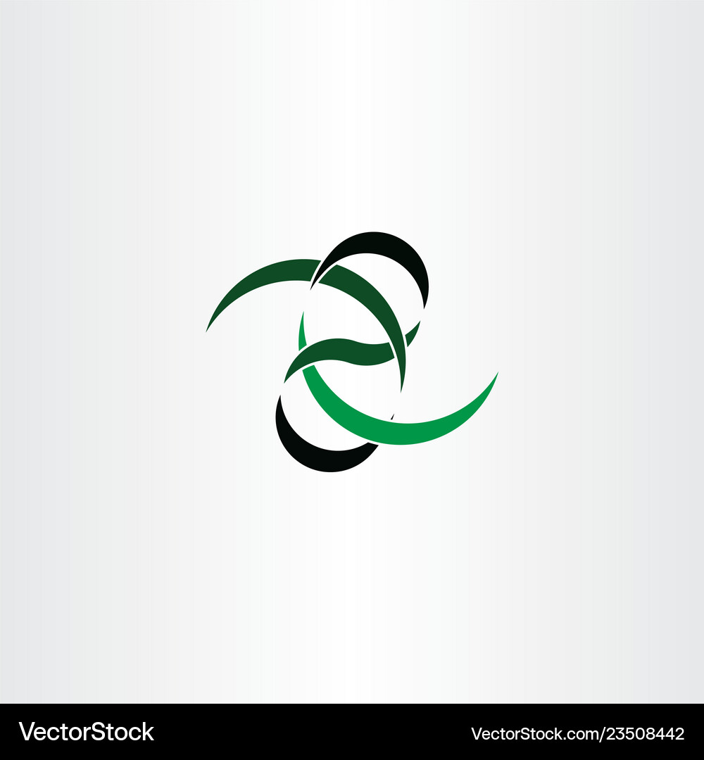 Knot ribbon logo abstract symbol design element Vector Image