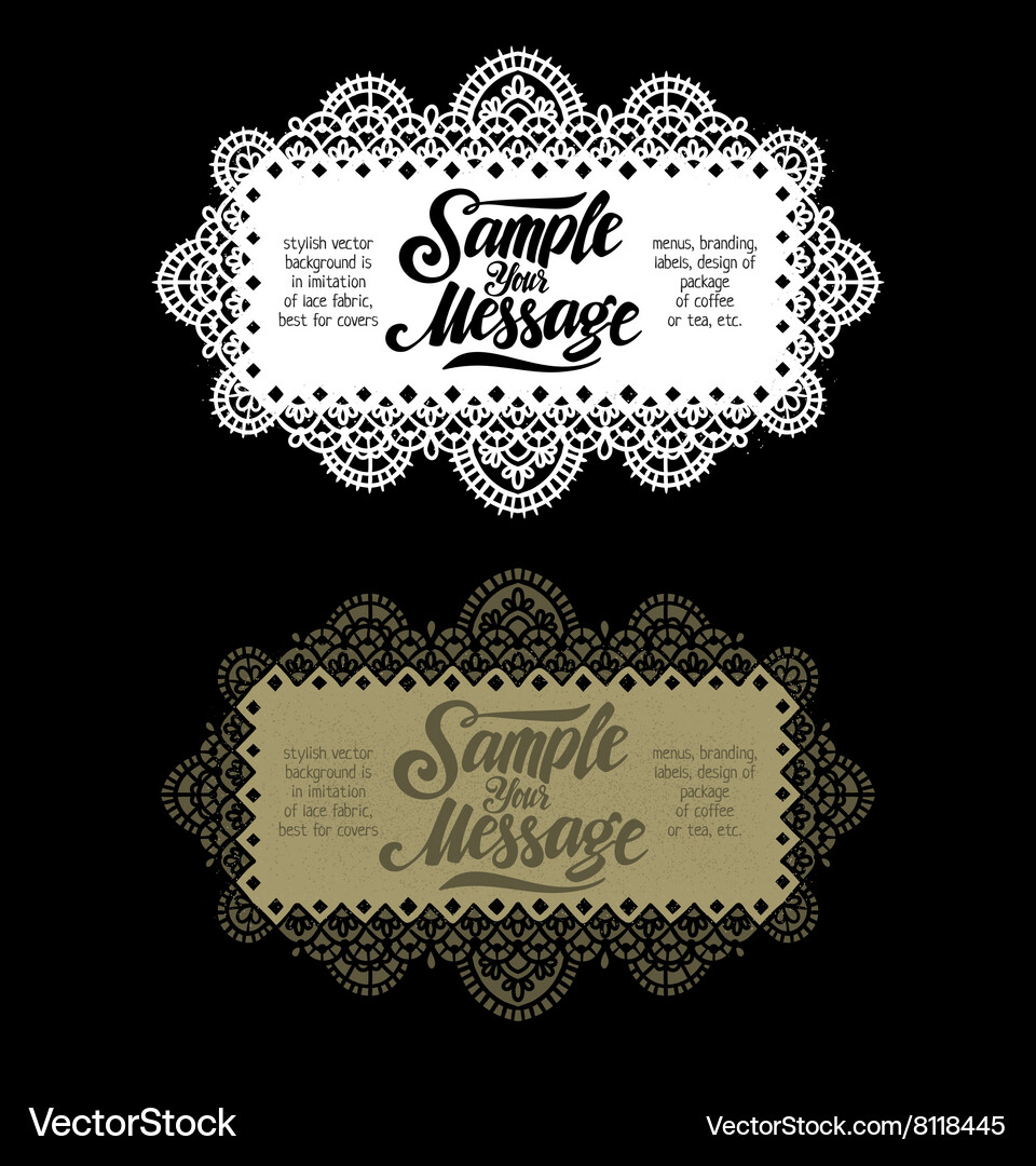 Lace background Royalty Free Vector Image - VectorStock