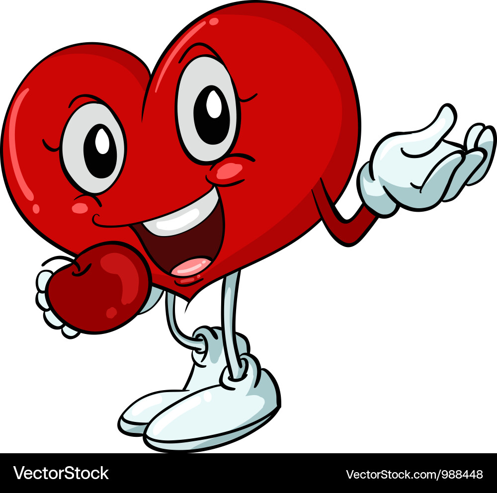 Cartoon Heart Royalty Free Vector Image - VectorStock