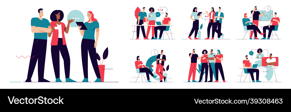 Collection of depicting Royalty Free Vector Image