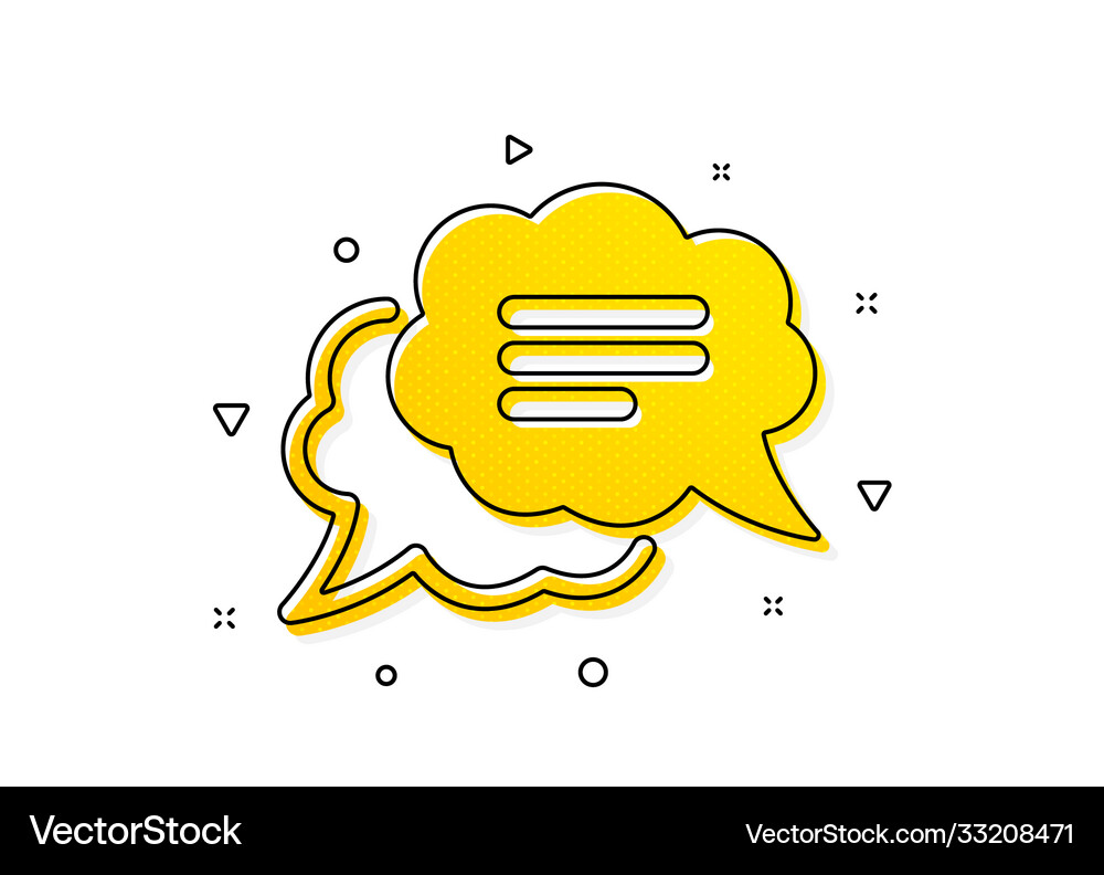 Text message icon chat comment sign comic speech Vector Image