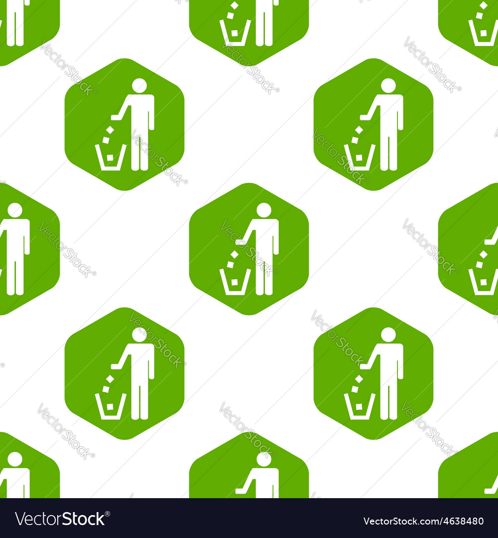 Recycle sign pattern Royalty Free Vector Image