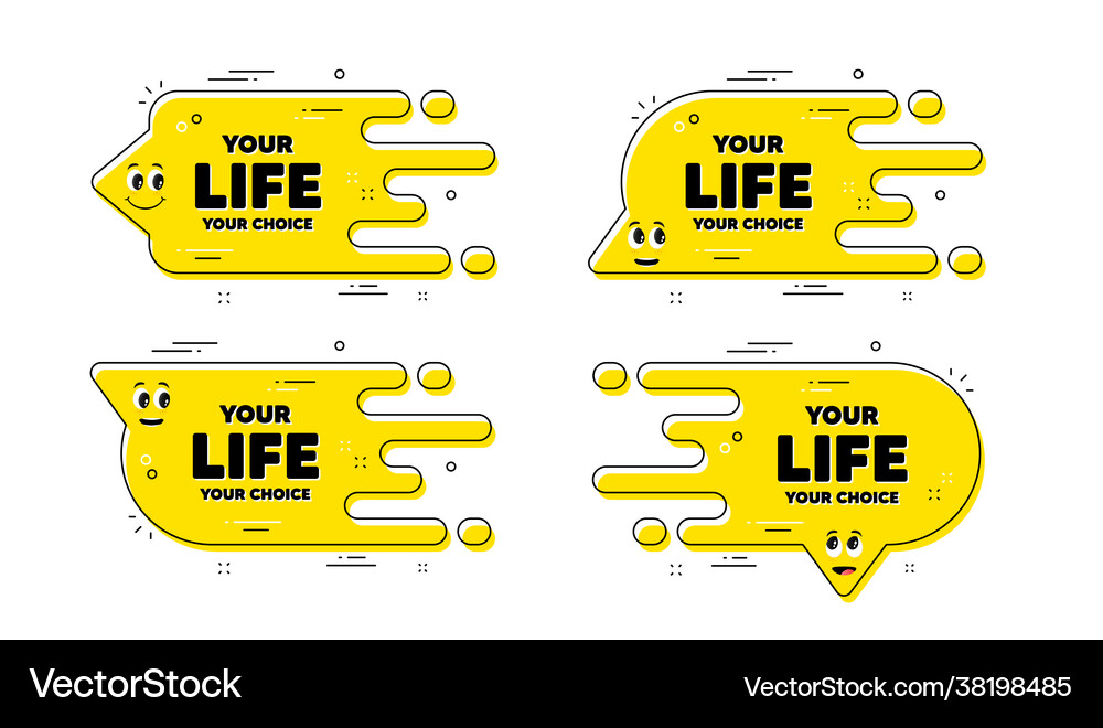 Your life choice motivation quote Royalty Free Vector Image