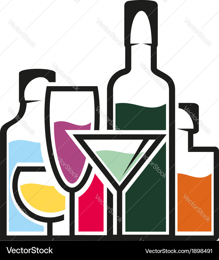 Alcohol Royalty Free Vector Image - VectorStock