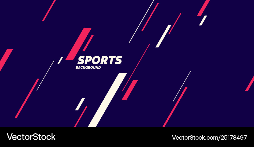 Modern colored poster for sports graphics Vector Image