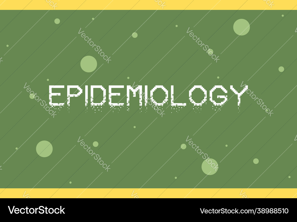 Epidemiology as a digital technology medical Vector Image
