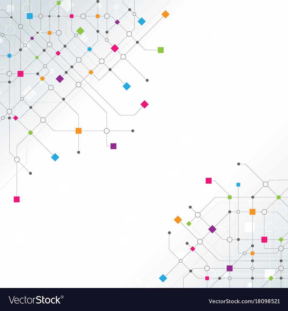 Technical network abstract background Royalty Free Vector