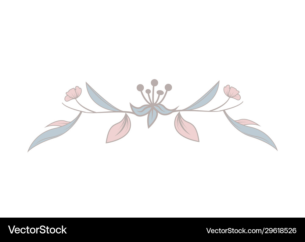 Flat branch design element Royalty Free Vector Image