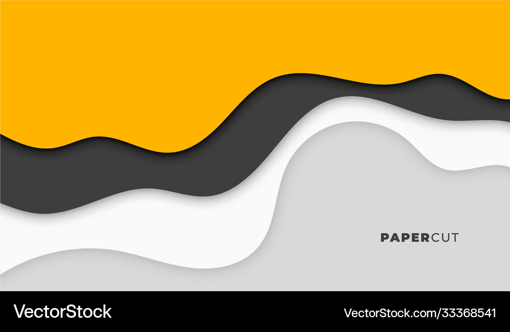 Modern abstract papercut style elegant background Vector Image