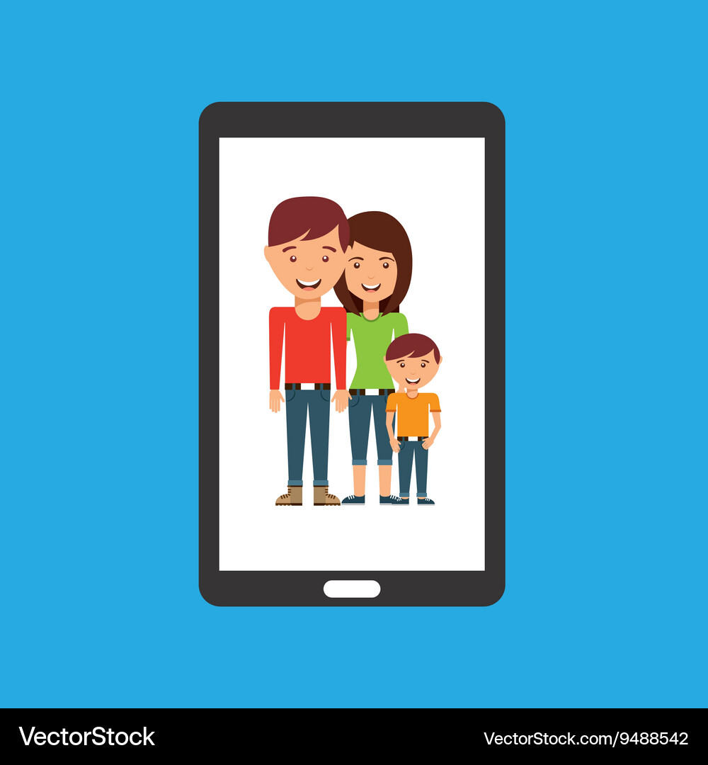 Family home design Royalty Free Vector Image - VectorStock