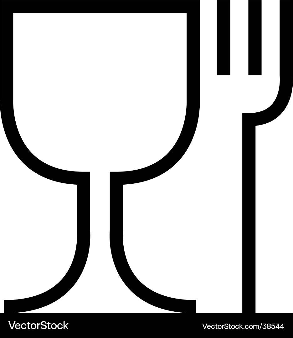 Eat drink symbol Royalty Free Vector Image - VectorStock