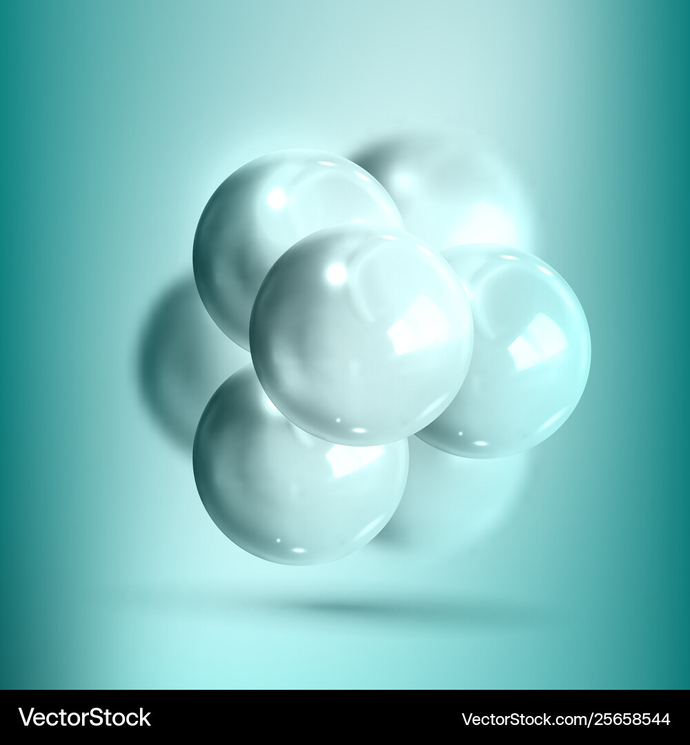 Model molecular structure of nanotechnology Vector Image