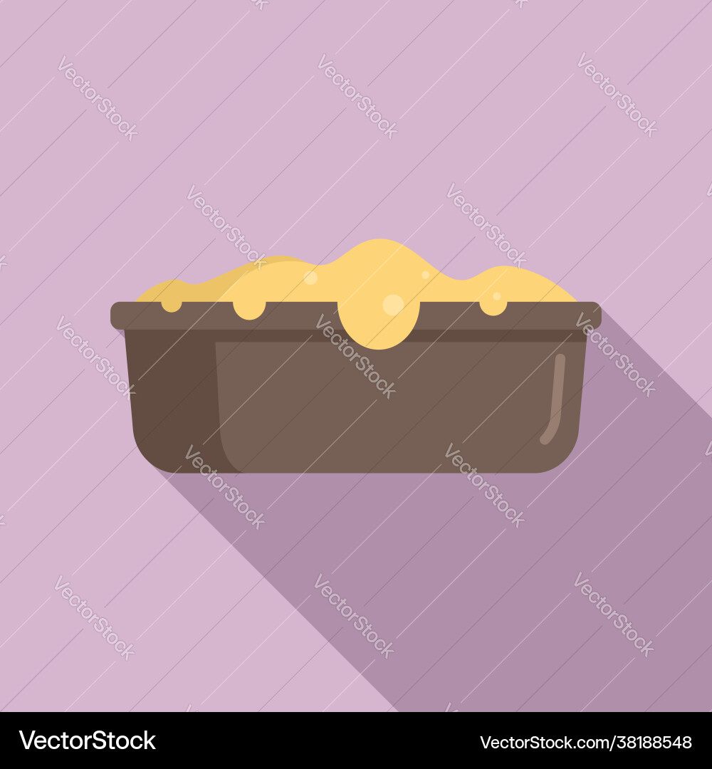 Baking cake icon flat style Royalty Free Vector Image