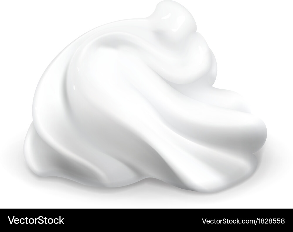 Whipped cream Royalty Free Vector Image - VectorStock