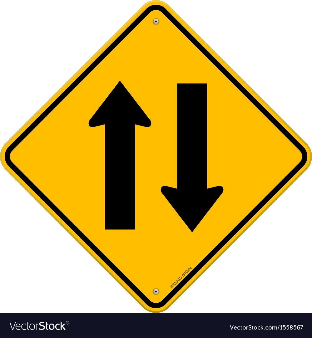 Yellow Sign Directional Arrows Royalty Free Vector Image Yellow Sign Directional Arrows Royalty Free Vector Image