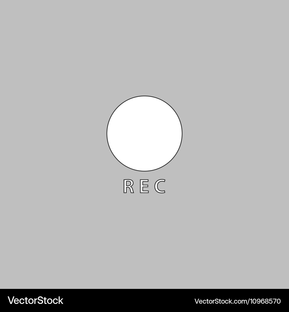 Rec computer symbol Royalty Free Vector Image - VectorStock