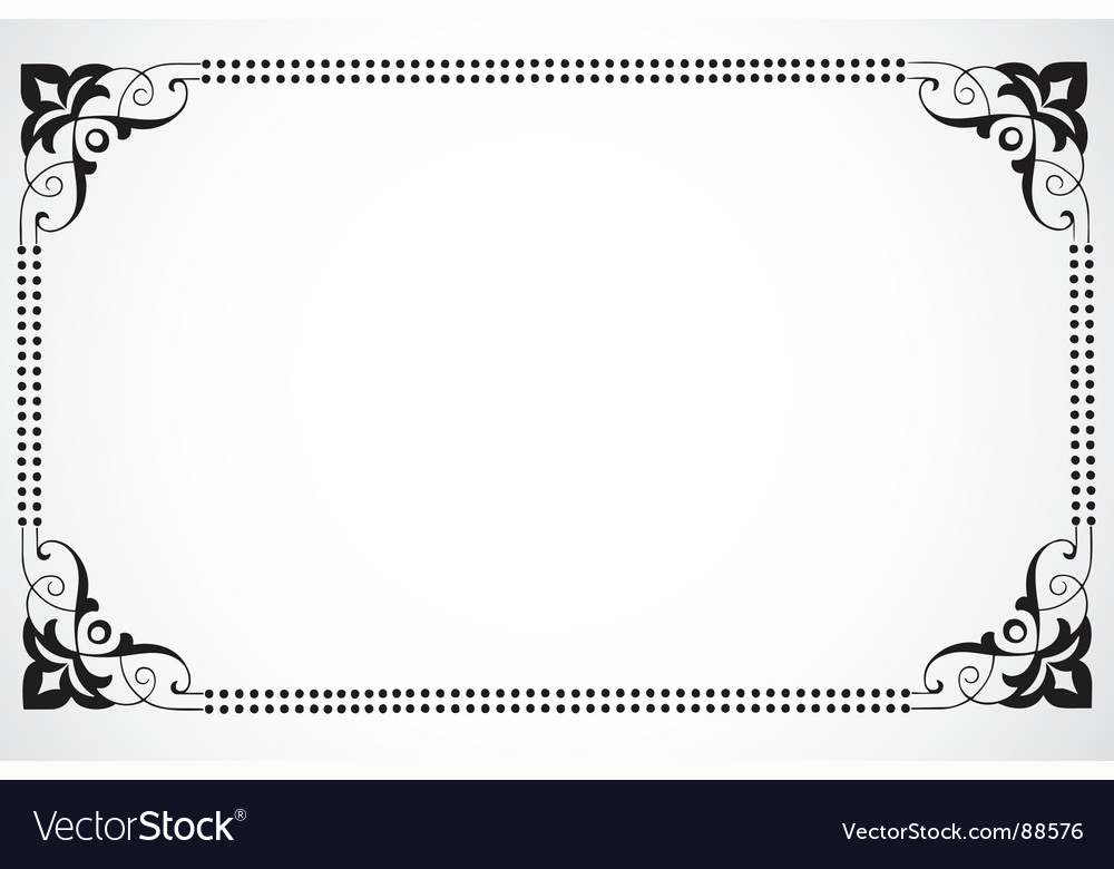 Dot frame Royalty Free Vector Image - VectorStock