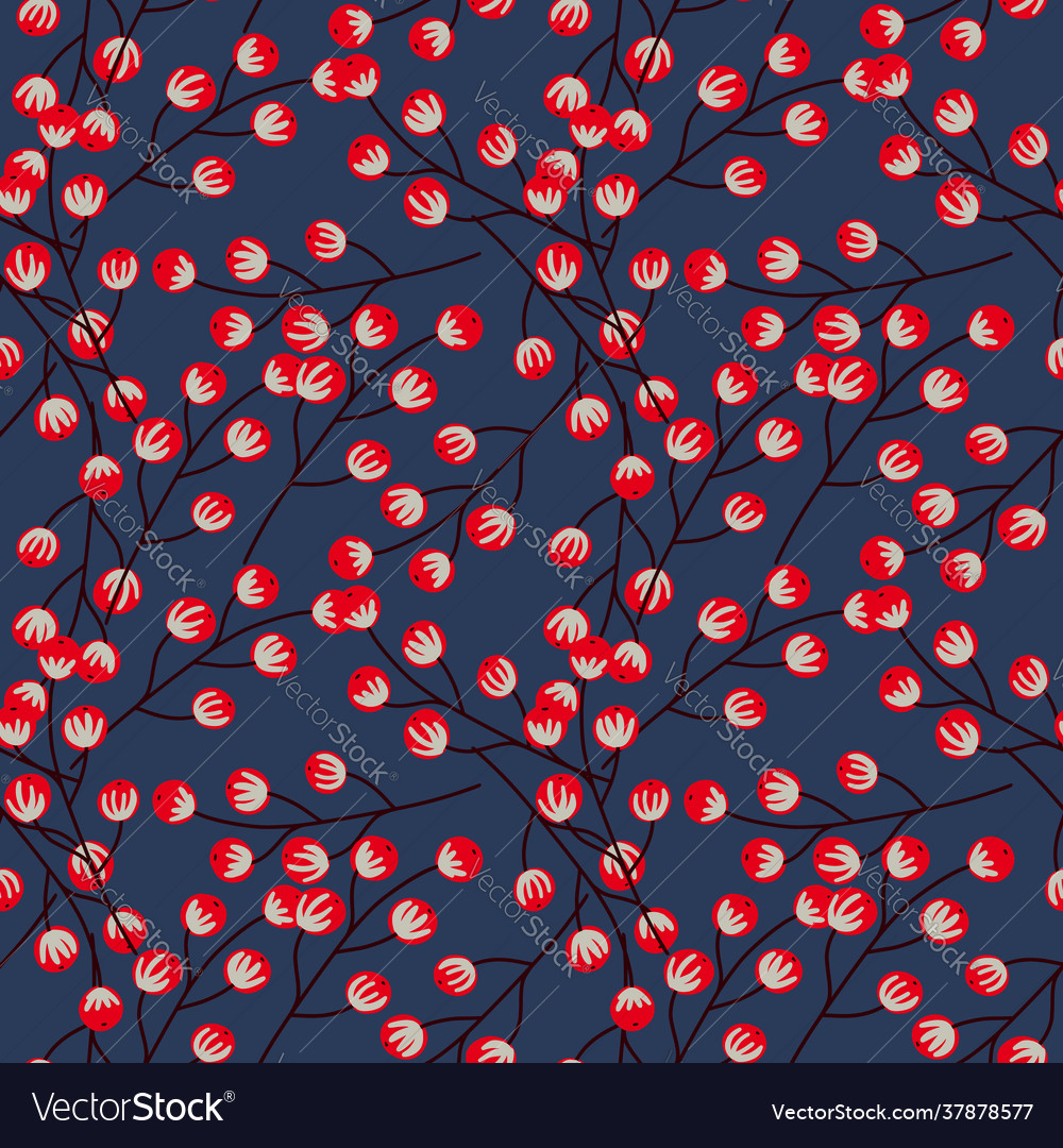Decorative seamless pattern with random red Vector Image