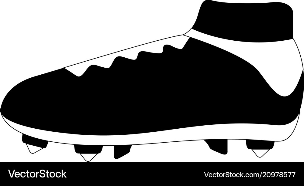 Isolated soccer cleat icon Royalty Free Vector Image