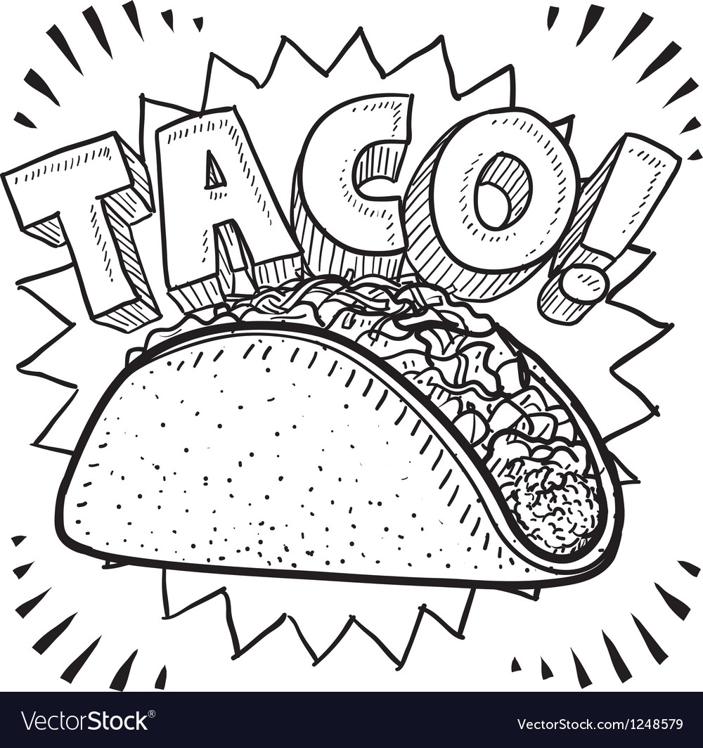 Taco Royalty Free Vector Image - VectorStock