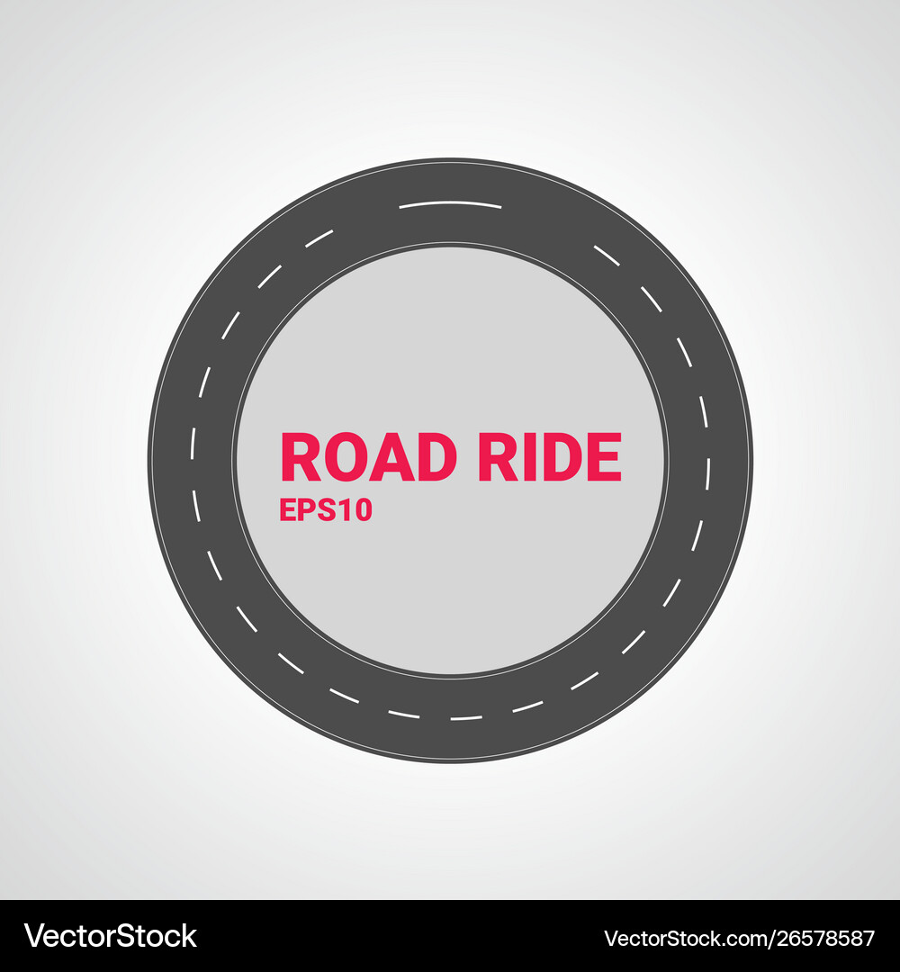 Road type vertical straight asphalt Royalty Free Vector