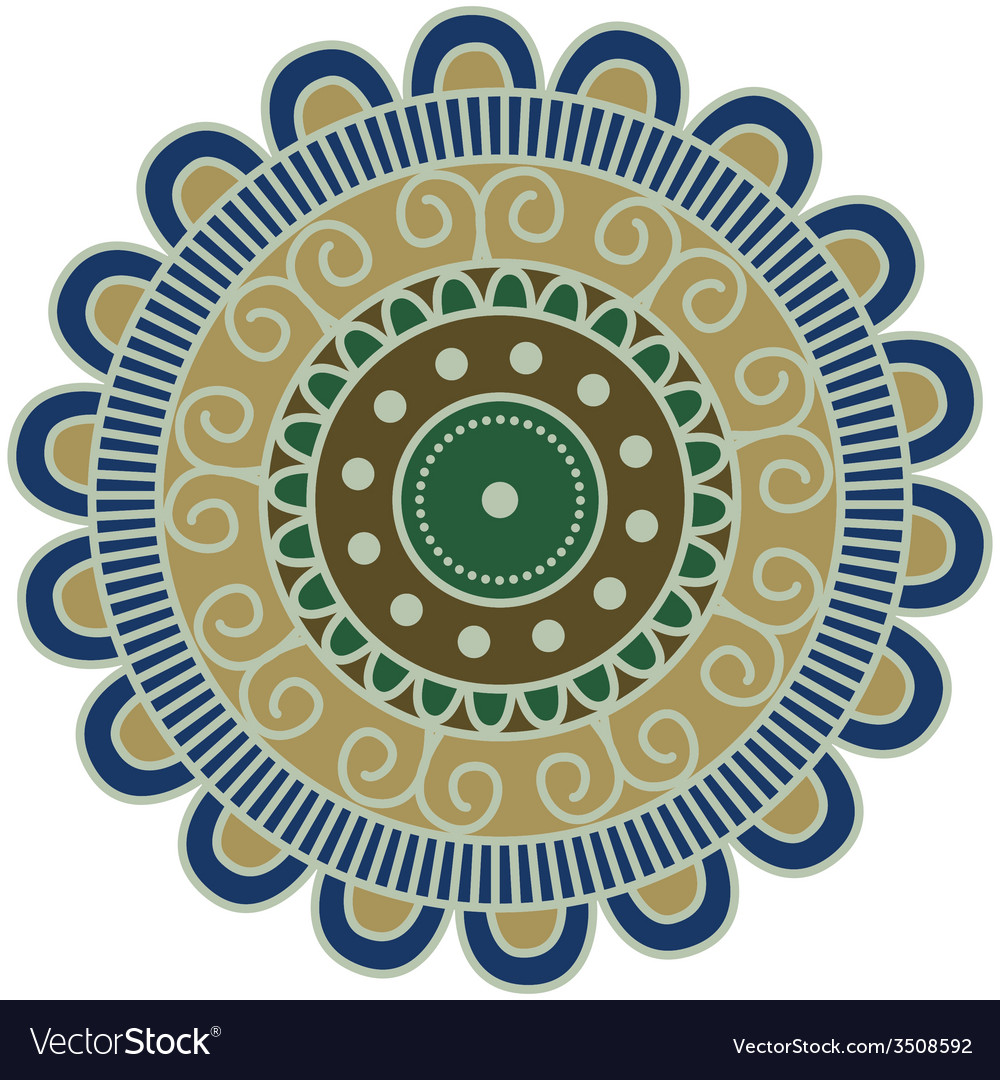 Round pattern Royalty Free Vector Image - VectorStock