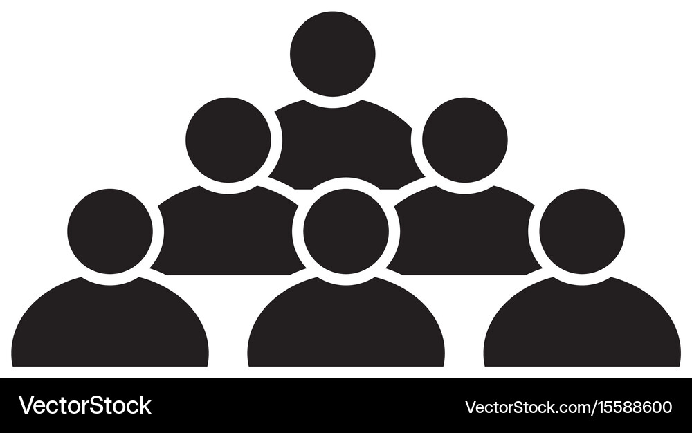 People icon on white background sign Royalty Free Vector