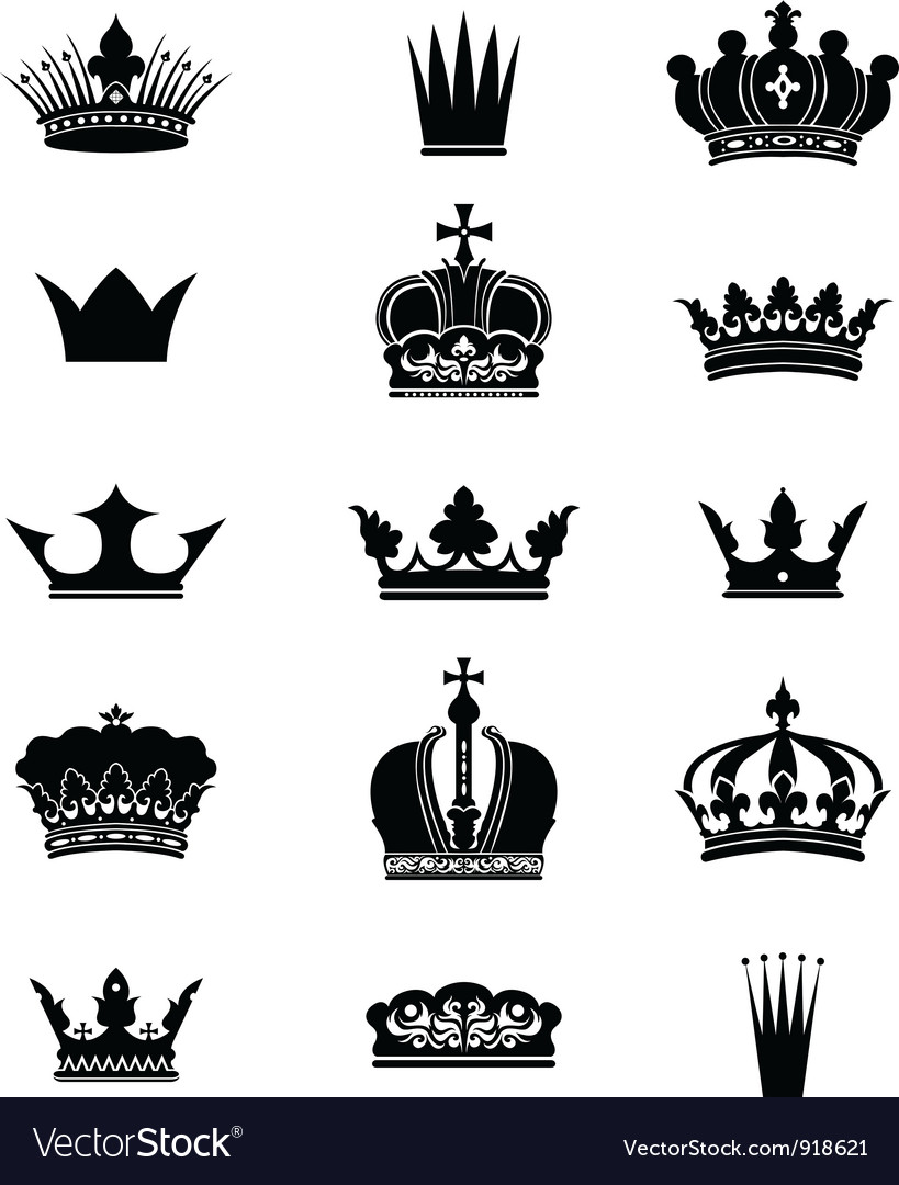 Crowns Royalty Free Vector Image - VectorStock