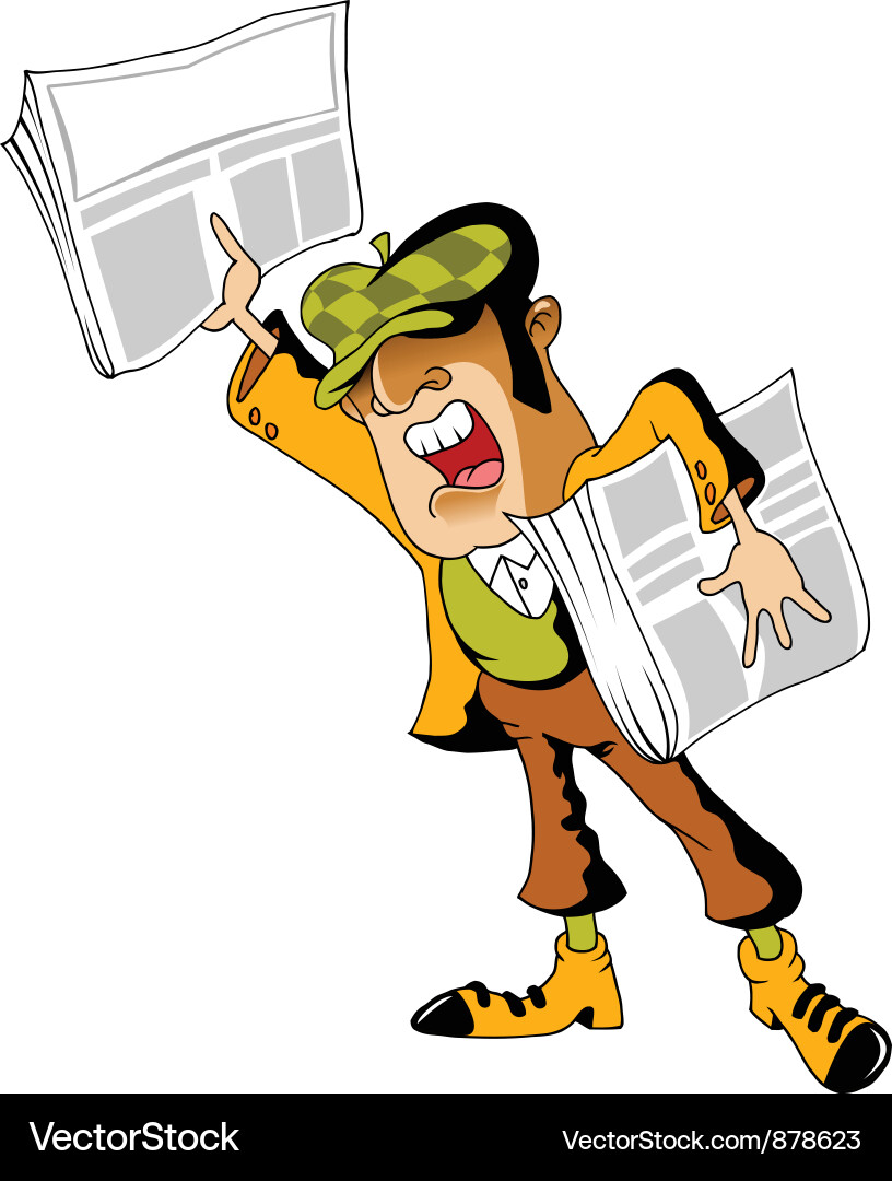 Paper Boy Royalty Free Vector Image - VectorStock