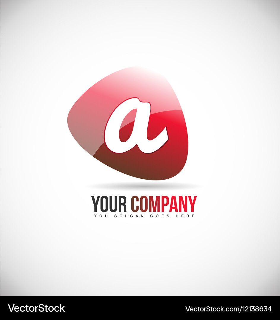 Alphabet letter small a logo icon design Vector Image