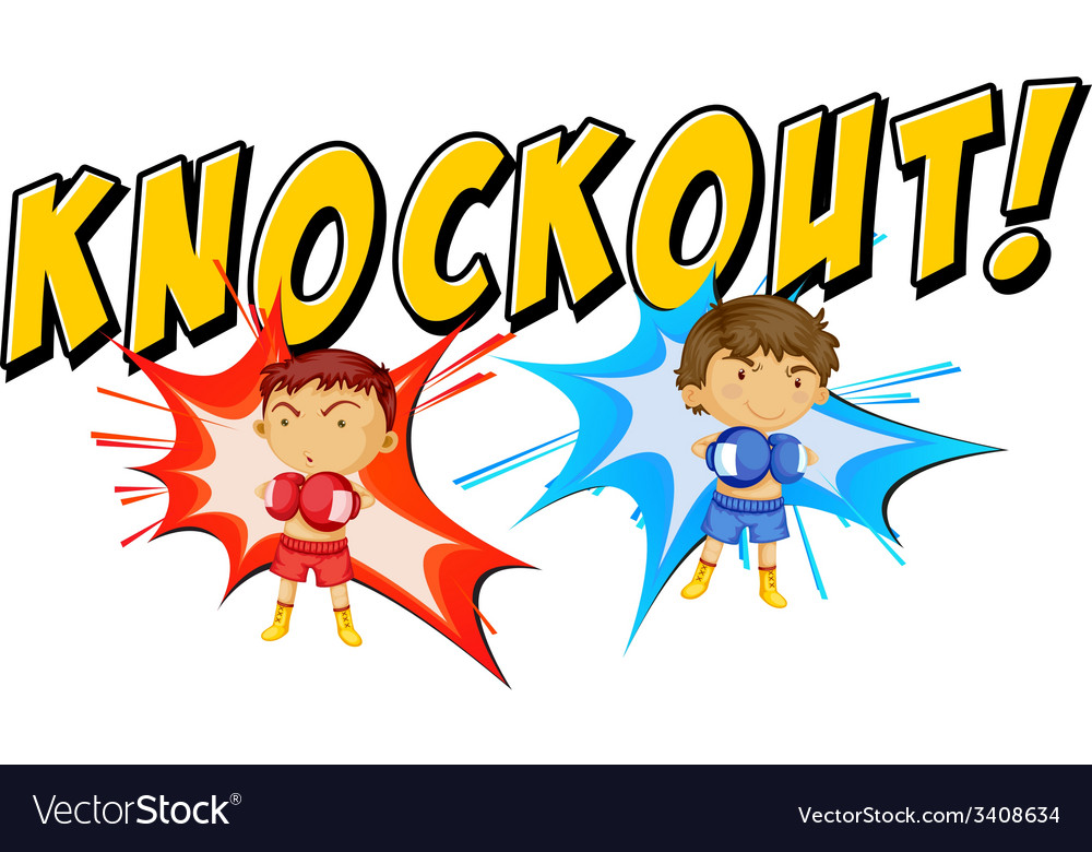 Knockout Royalty Free Vector Image - VectorStock