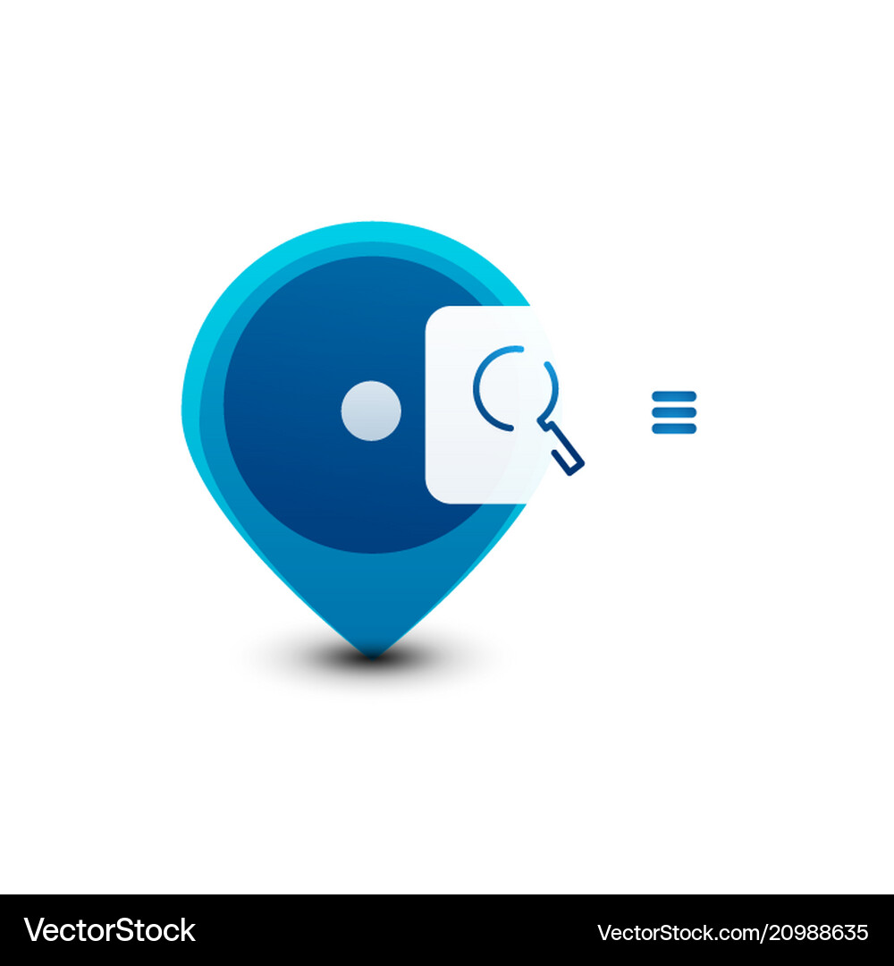 Search magnifier web button magnify icon modern Vector Image