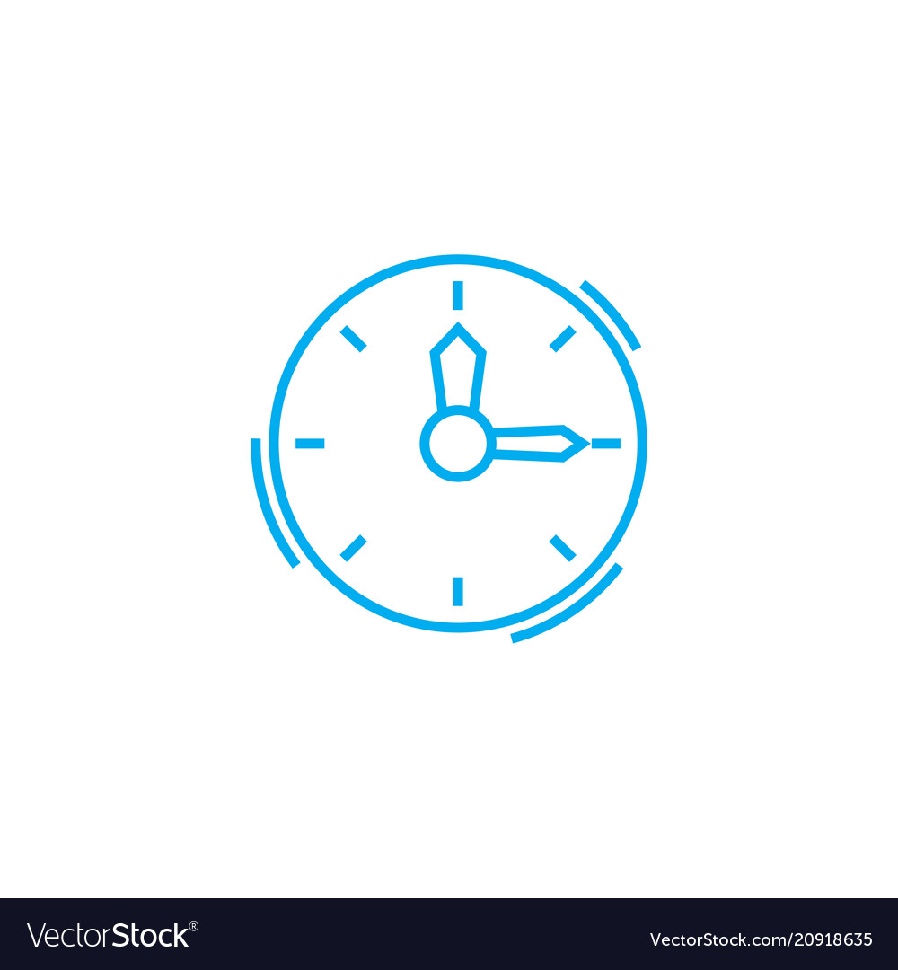 Time management linear icon concept Royalty Free Vector Time management linear icon concept Royalty Free Vector