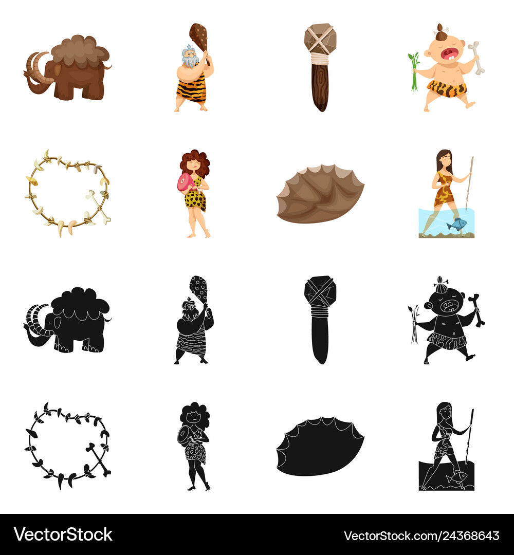 Evolution and prehistory Royalty Free Vector Image