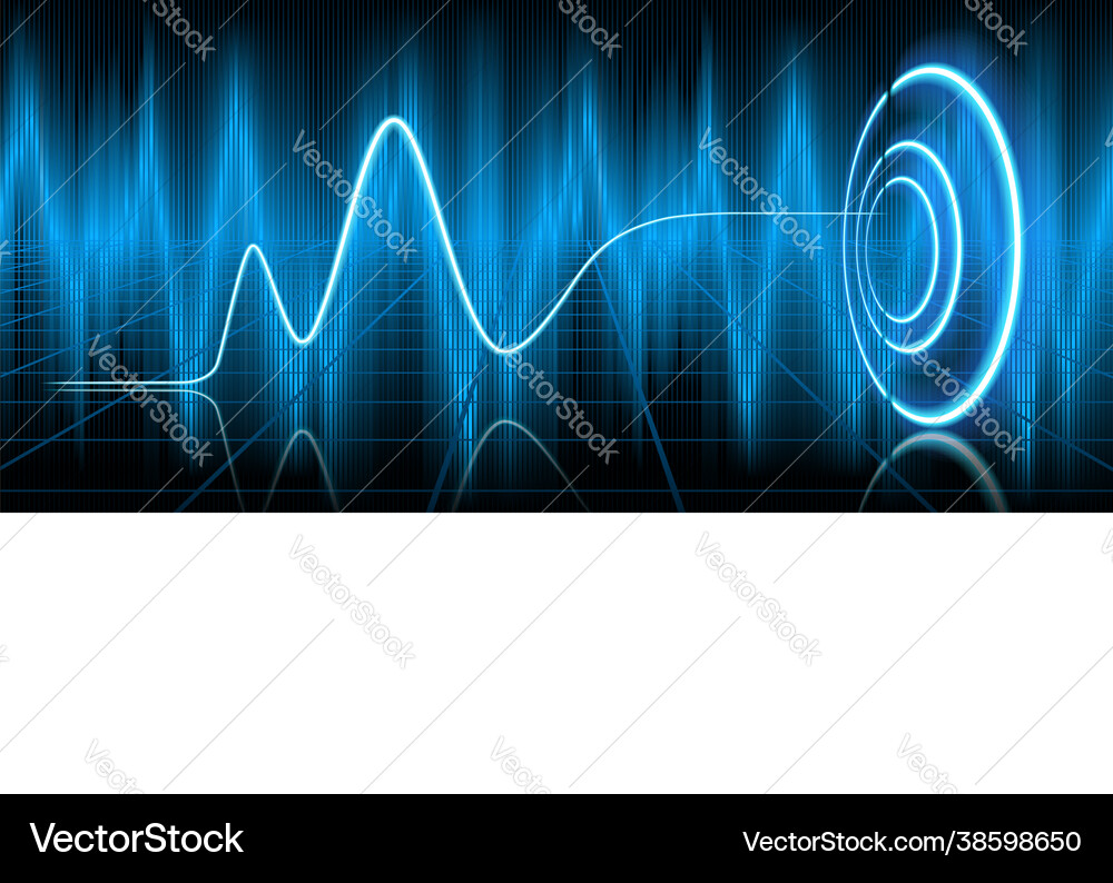 Fantastic background with neon graph and space Vector Image