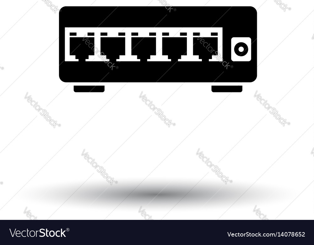 Ethernet switch icon Royalty Free Vector Image Ethernet switch icon Royalty Free Vector Image
