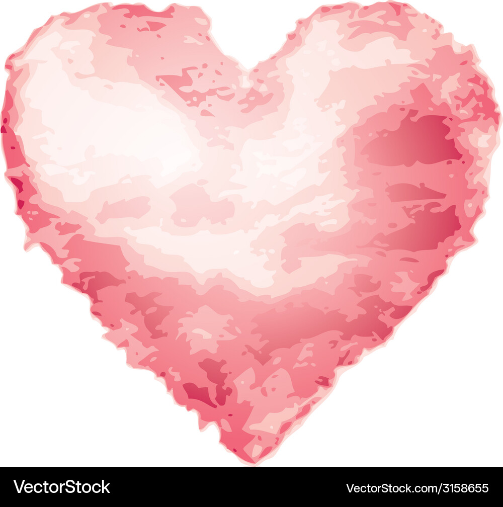 Watercolor Heart Royalty Free Vector Image - VectorStock